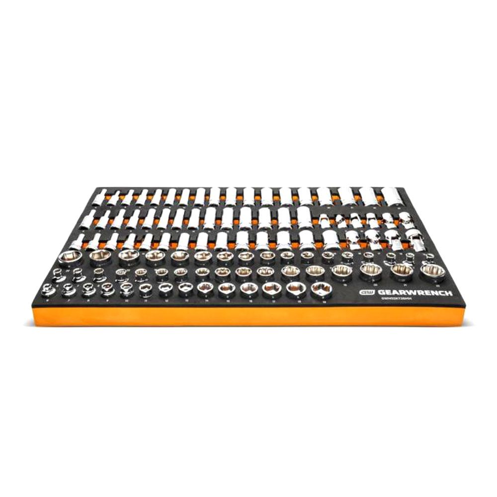 GEARWRENCH GWMSSKT38MM 104pce 3/8” Drive Master Metric Socket Set in ...