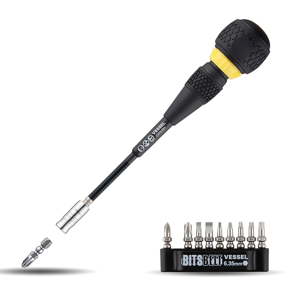 Vessel 2200MBH120K01 10pce Ball Grip Ratchet Interchangeable ...