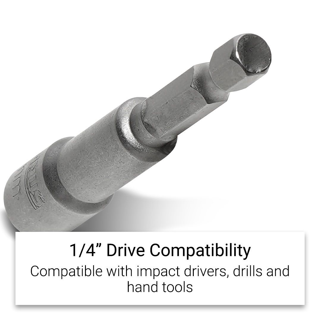MAGNUS MAGHEX865 5pce 1/4" Drive 8mm X 65mm Hex Nut Setter