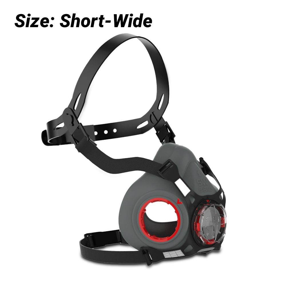 JSP Safety BHT008-4L5-0AN Force Typhoon 8 Half Mask Respirator Only ...