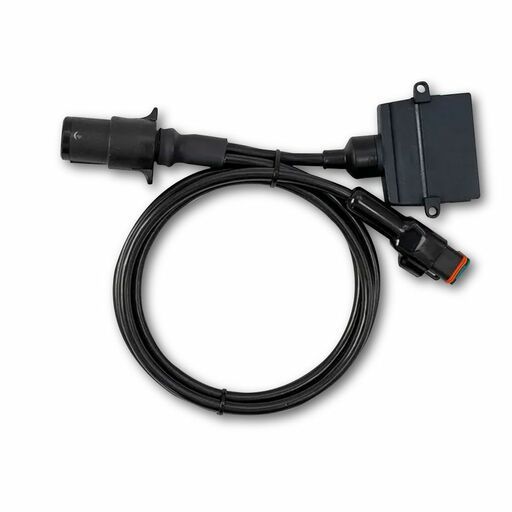 Elecbrakes A7SR-7 7 Small Round Pin Plug to 7 Flat Pin Socket