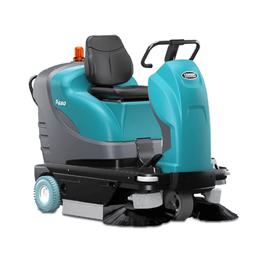Tennant S680 (MSUB00726) 70L 650mm-1050mm Compact Battery Ride-On Sweeper