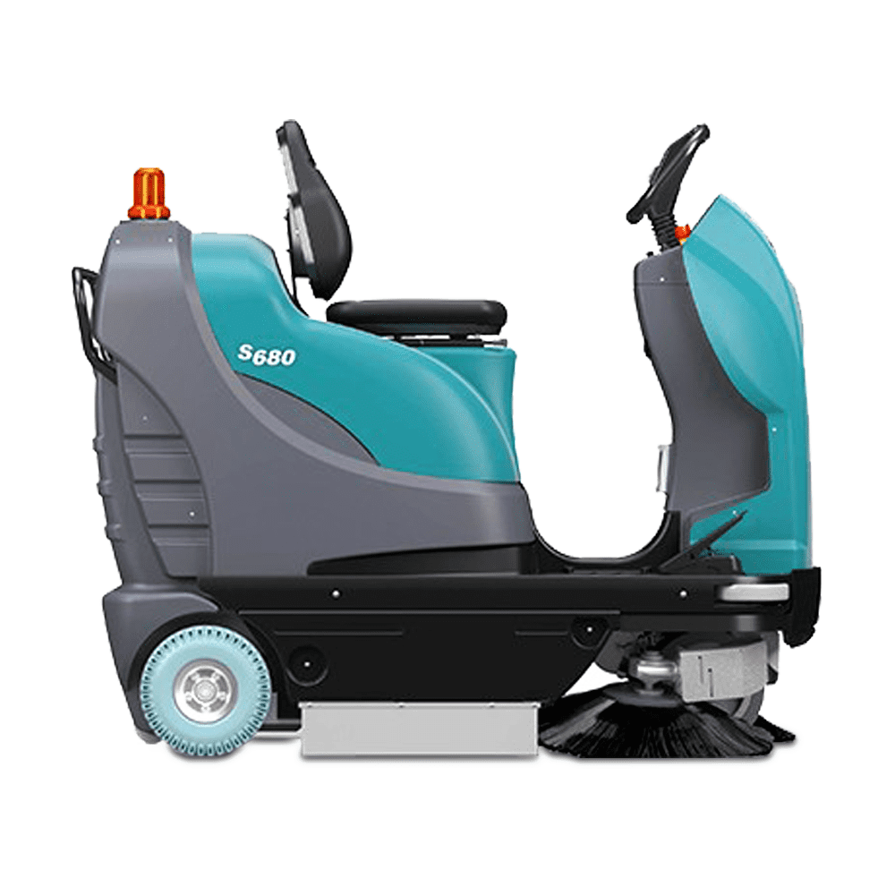 Tennant S680 (MSUB00726) 70L 650mm-1050mm Compact Battery Ride-On Sweeper