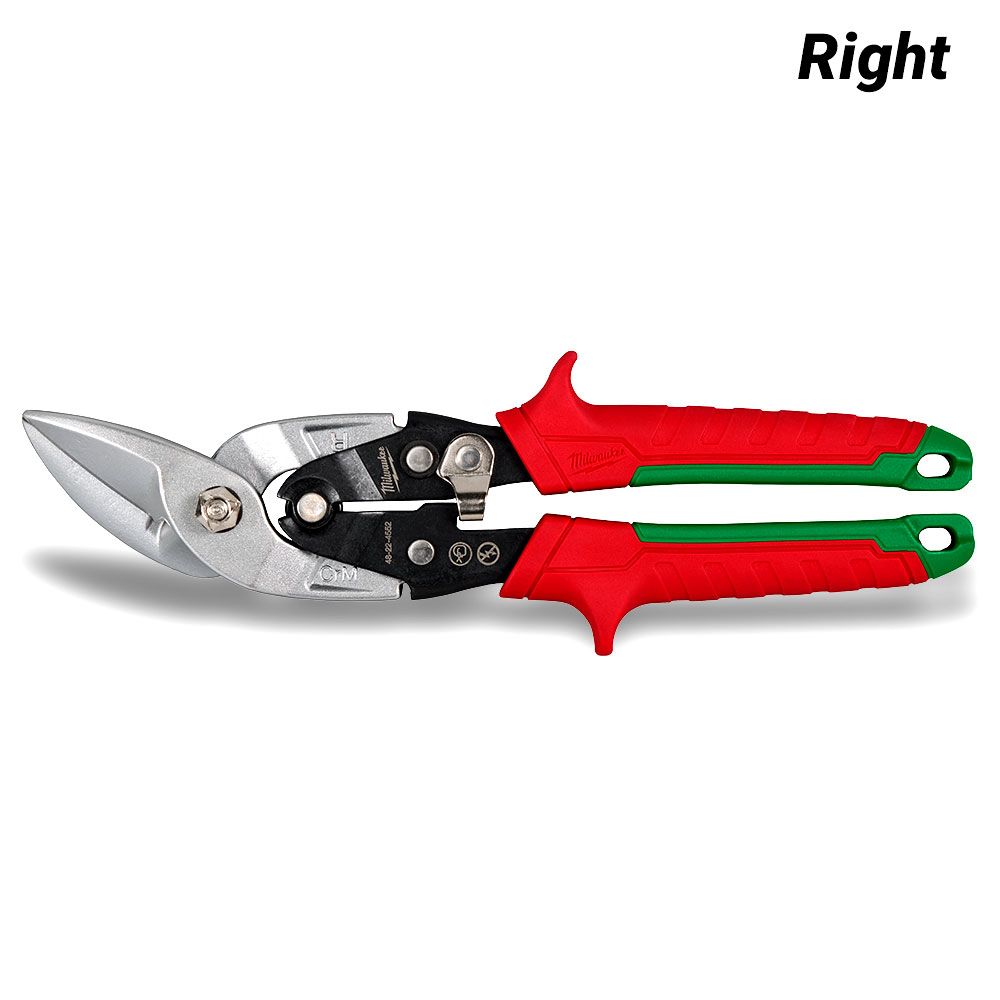 Milwaukee 4932499016 Right Cutting Offset Aviation Snips