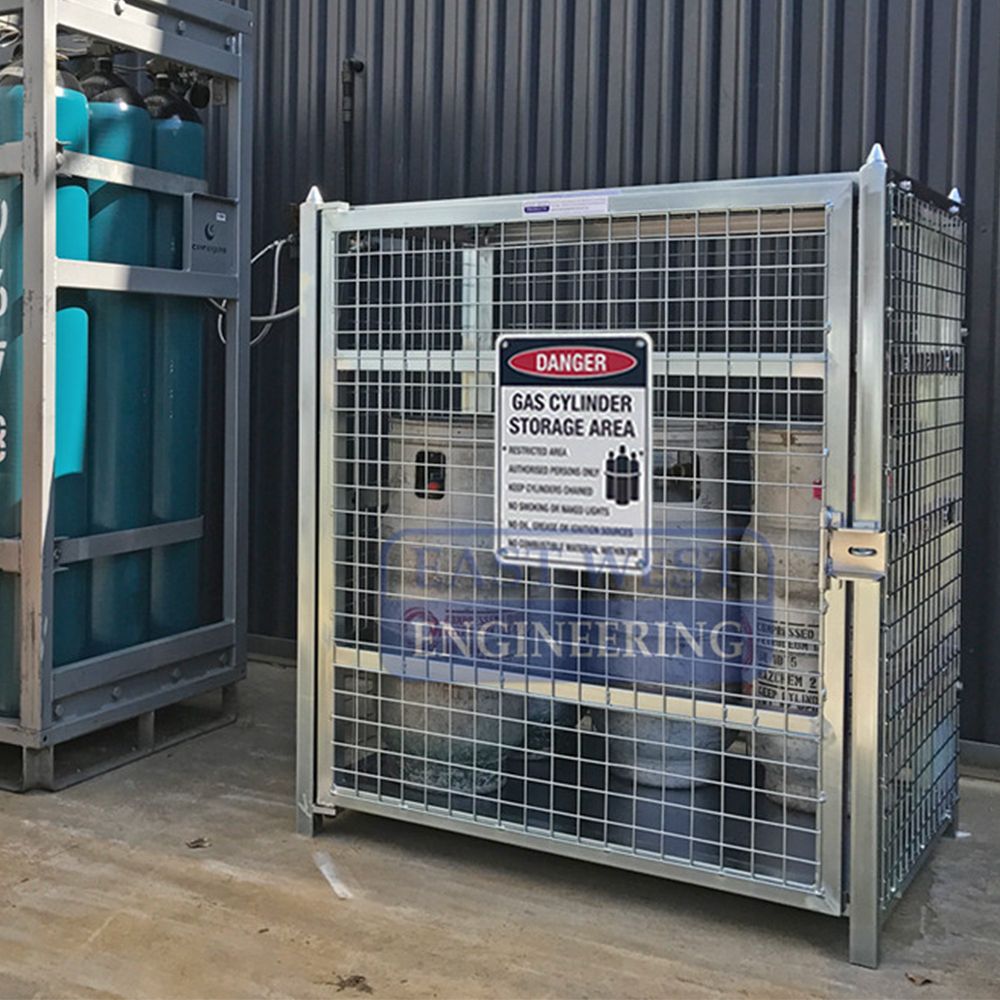 East West Engineering SGB129 250kg Load Limit Gas Cylinder Storage Cage ...