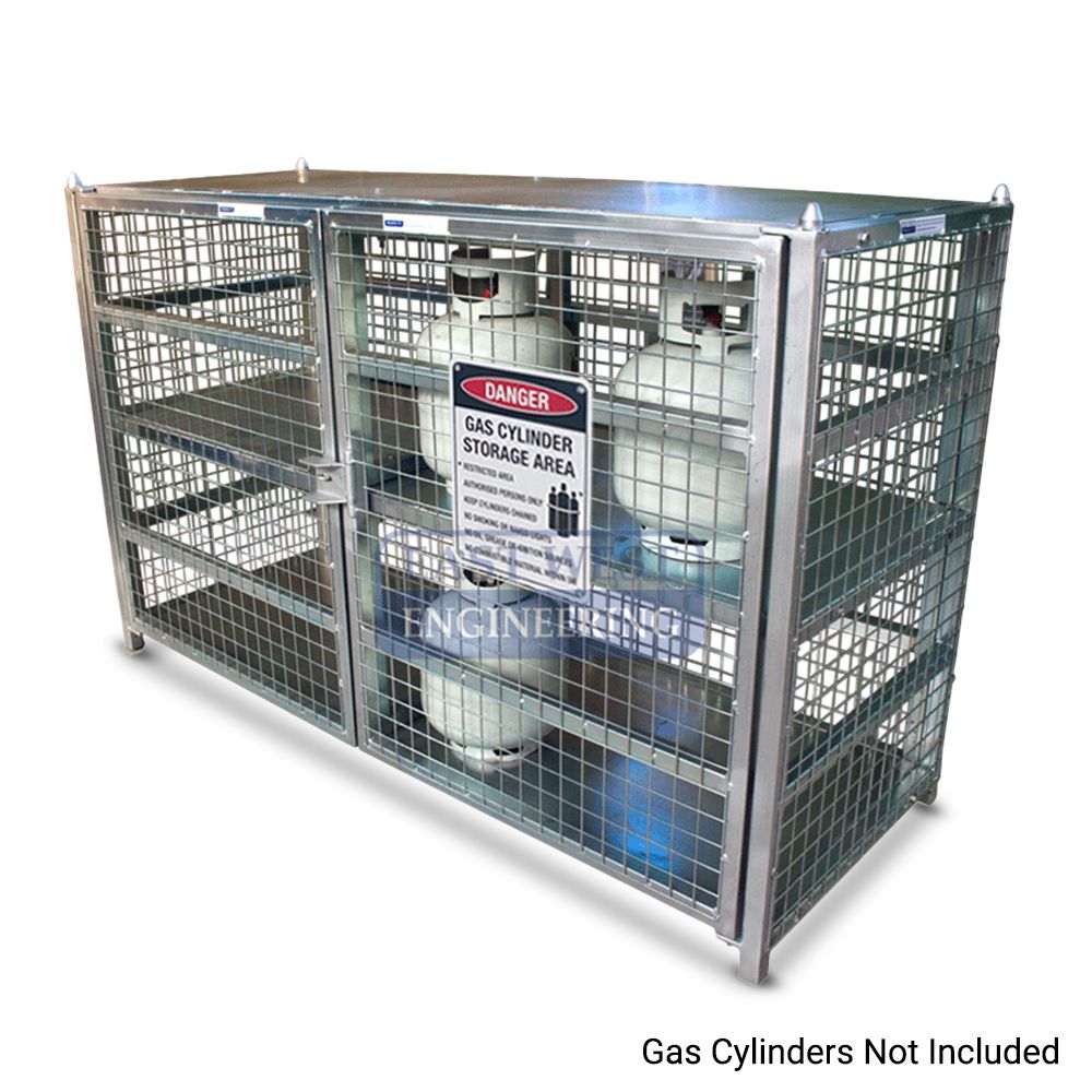 East West Engineering SGB249 500kg Load Limit Gas Cylinder Storage Cage ...