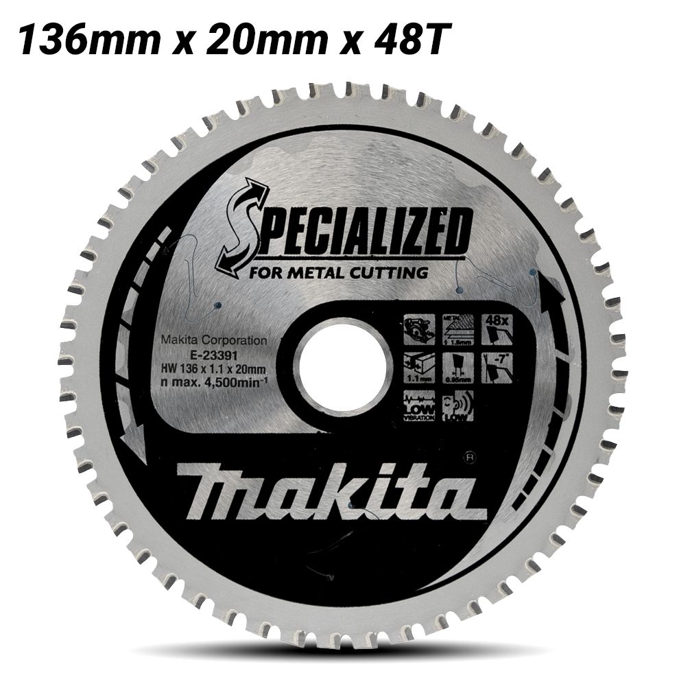Makita E-23391 136mm x 20mm x 48T Metal TCT Saw Blade