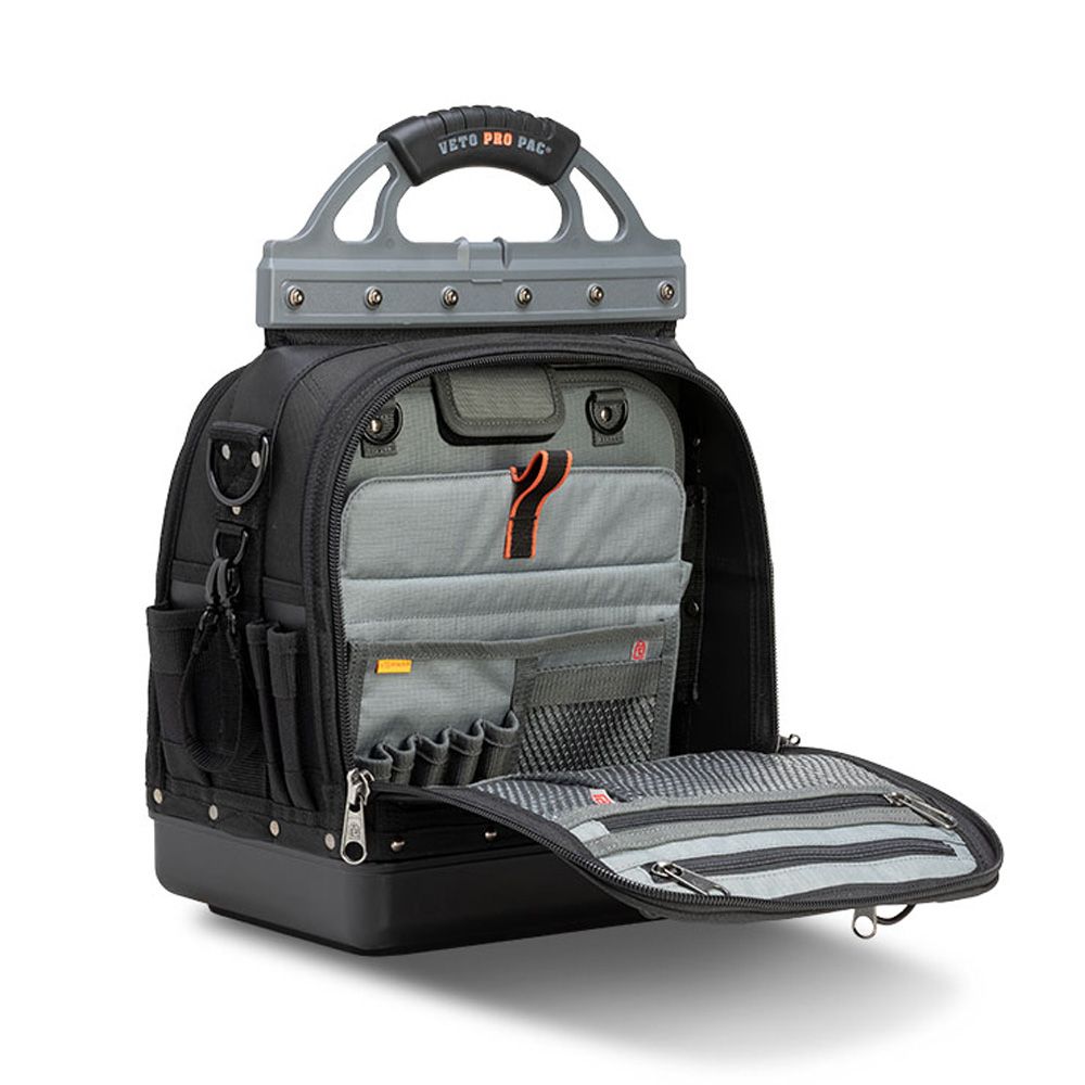 Veto Pro Pac VETOTECHLCT-BLACK (VPP10721) Large Tech Tool Bag - Blackout
