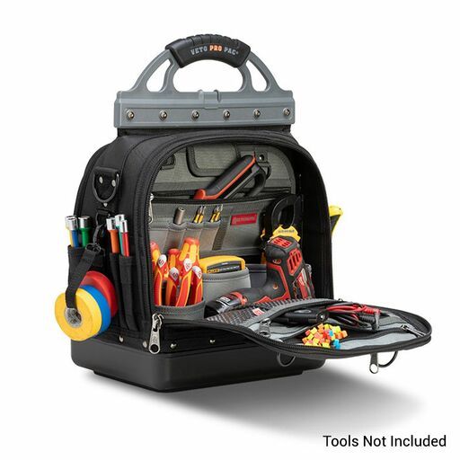 Veto Pro Pac VETOTECHLCT-BLACK (VPP10721) Large Tech Tool Bag - Blackout