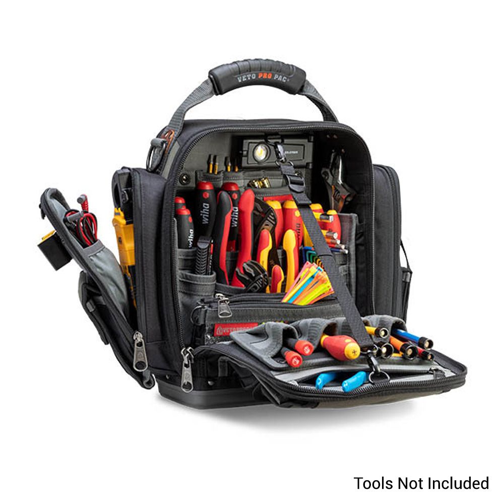 Veto Pro Pac VETOMB5B-Tool (VPP10530) XXL Tech Meter Tool Bag w/Plastic ...