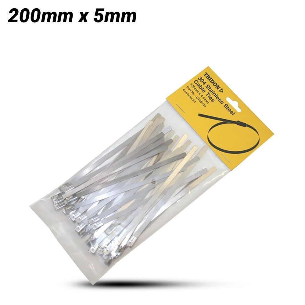 Tridon CTSS204 200mm x 5mm Cable Tie Stainless Steel