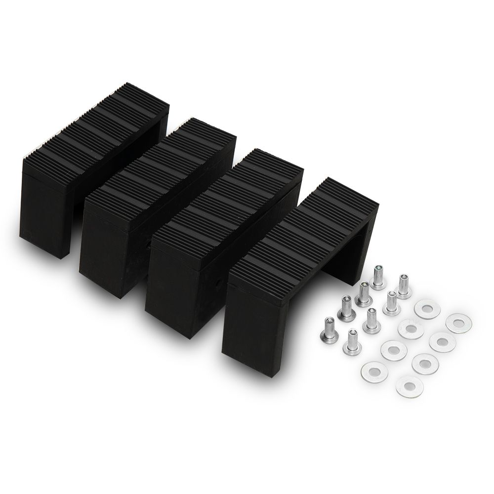 Climbrite 201615 Double Side Fibreglass Ladders 4 Pack large Feet Black ...