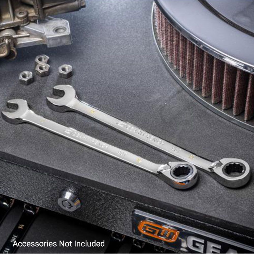 GEARWRENCH 86629 16pce 90-Tooth 12 Point Metric Reversible Ratcheting ...