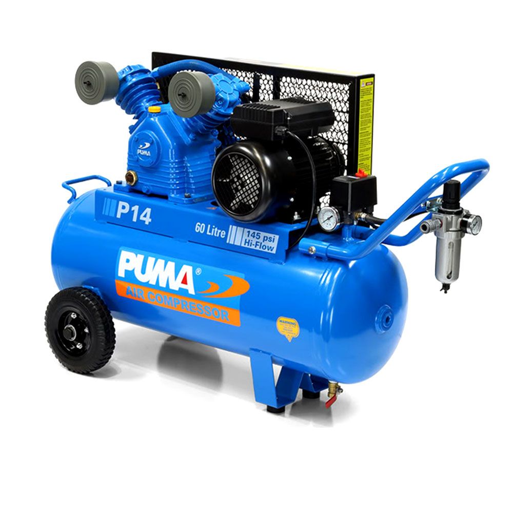 PUMA Air Compressor PU P14-60L 240V 240V 2.2HP 1100RPM 210L/min ...