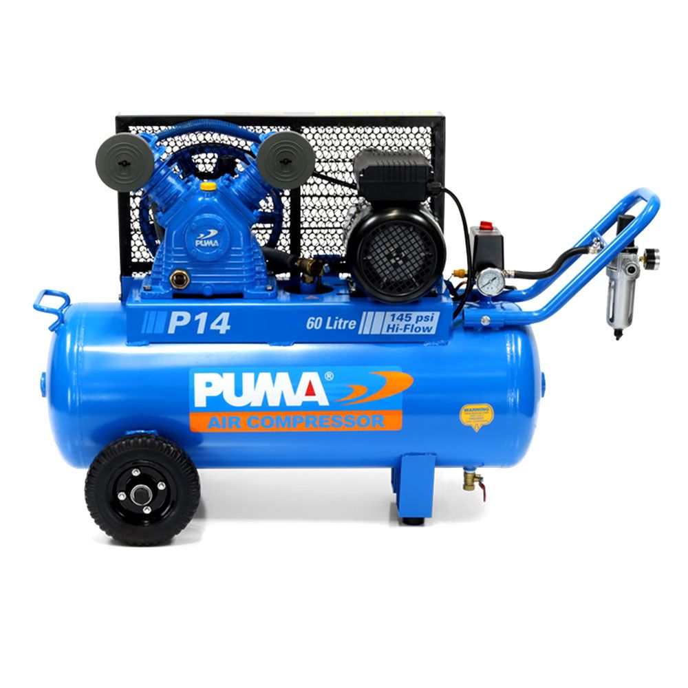 PUMA Air Compressor PU P14-60L 240V 240V 2.2HP 1100RPM 210L/min ...