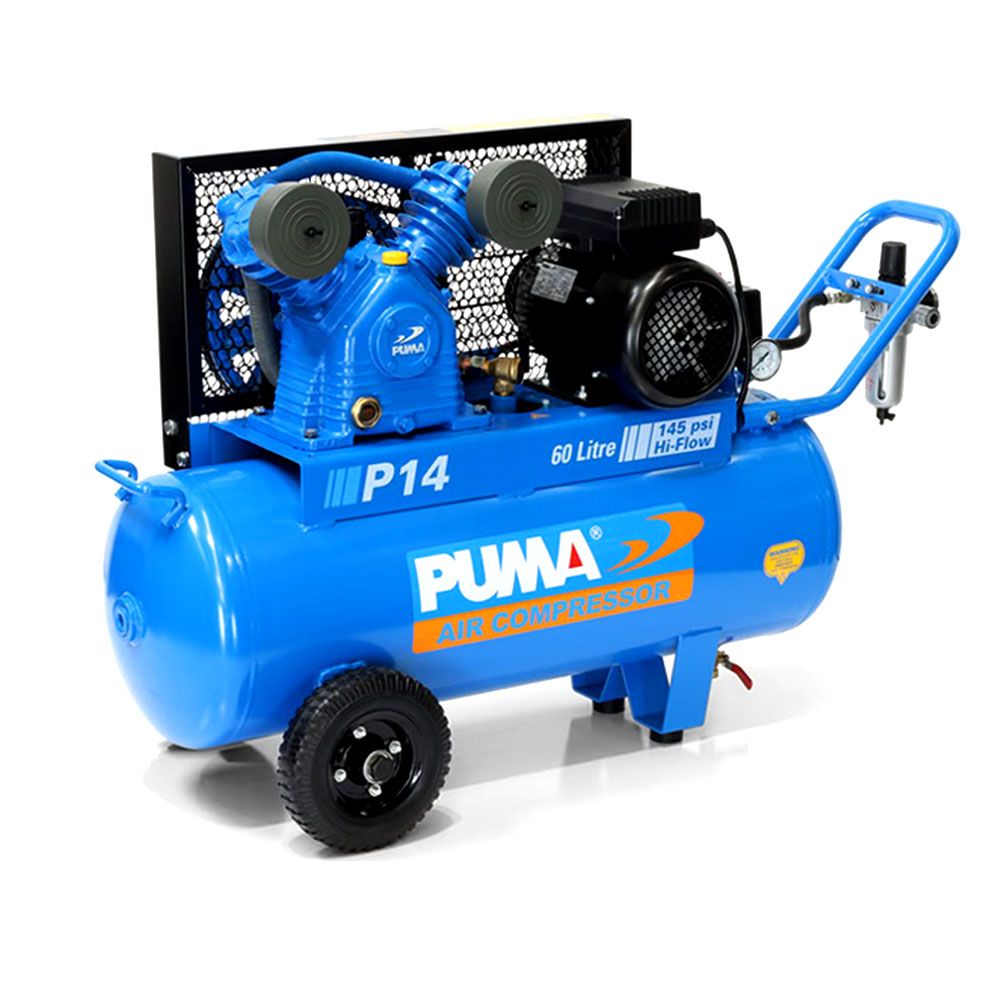 PUMA Air Compressor PU P14-60L 240V 240V 2.2HP 1100RPM 210L/min ...
