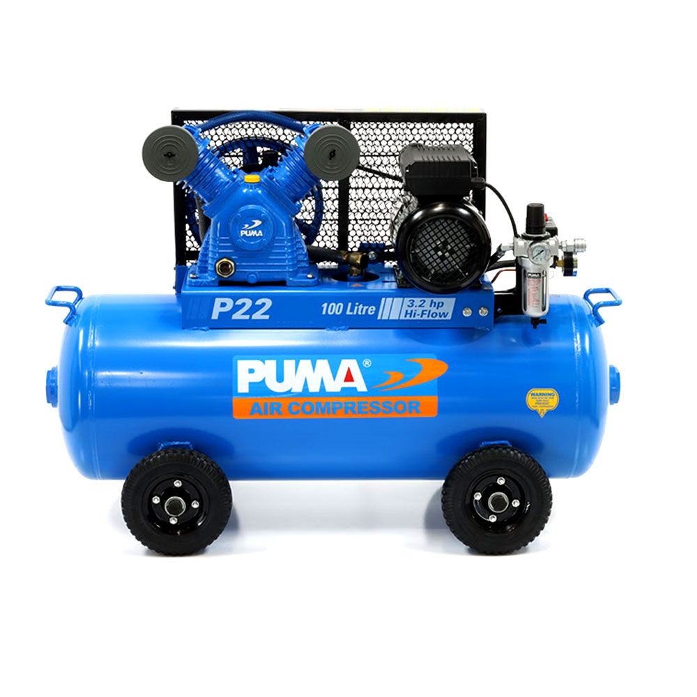 PUMA Air Compressor PU P22-100L 240V 240V 3.2HP 1080RPM 350L/min ...