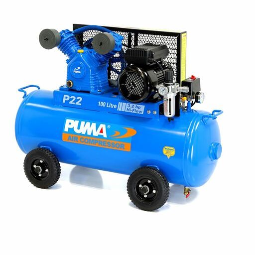PUMA Air Compressor PU P22-100L 240V 240V 3.2HP 1080RPM 350L/min ...