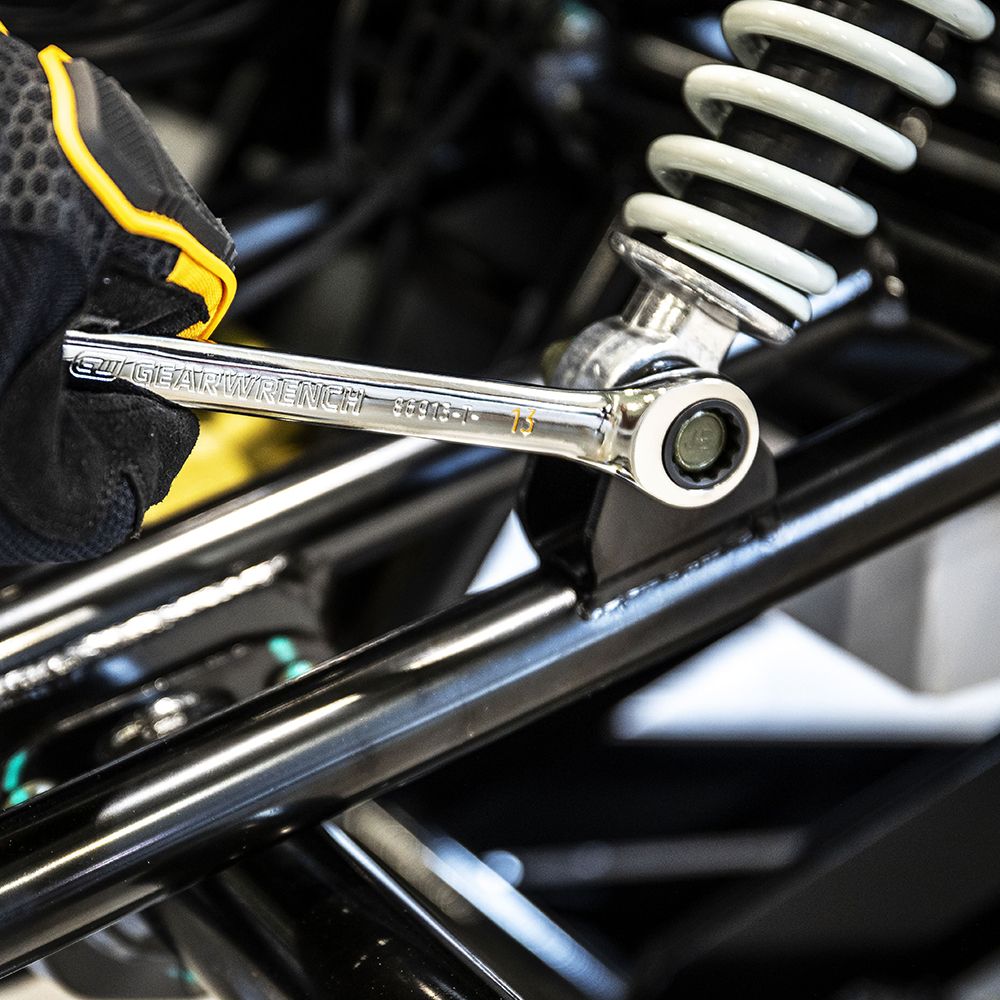 GEARWRENCH 86928 16pce 90-Tooth 12 Point Metric Combination Ratcheting Wrench Set