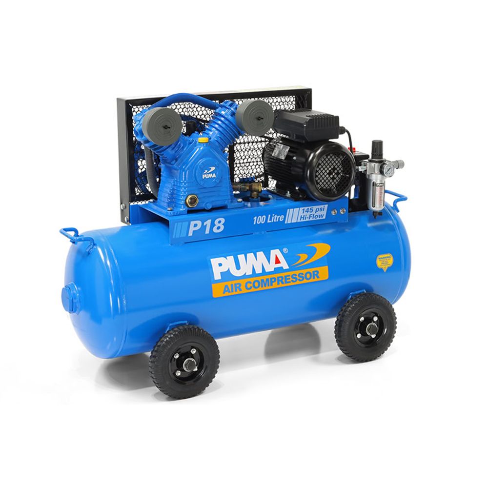 PUMA Air Compressor PU P18-100L 240V 240V 3.2HP 1000RPM 320L/Min Electric Motor Air Compressor