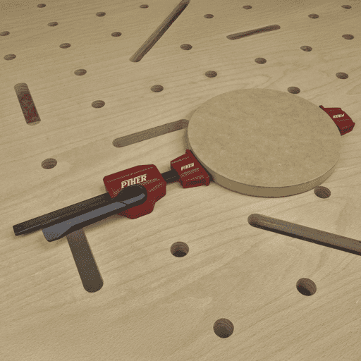 Piher GP-19131 TCH Horizontal Clamp for MDF Workbench