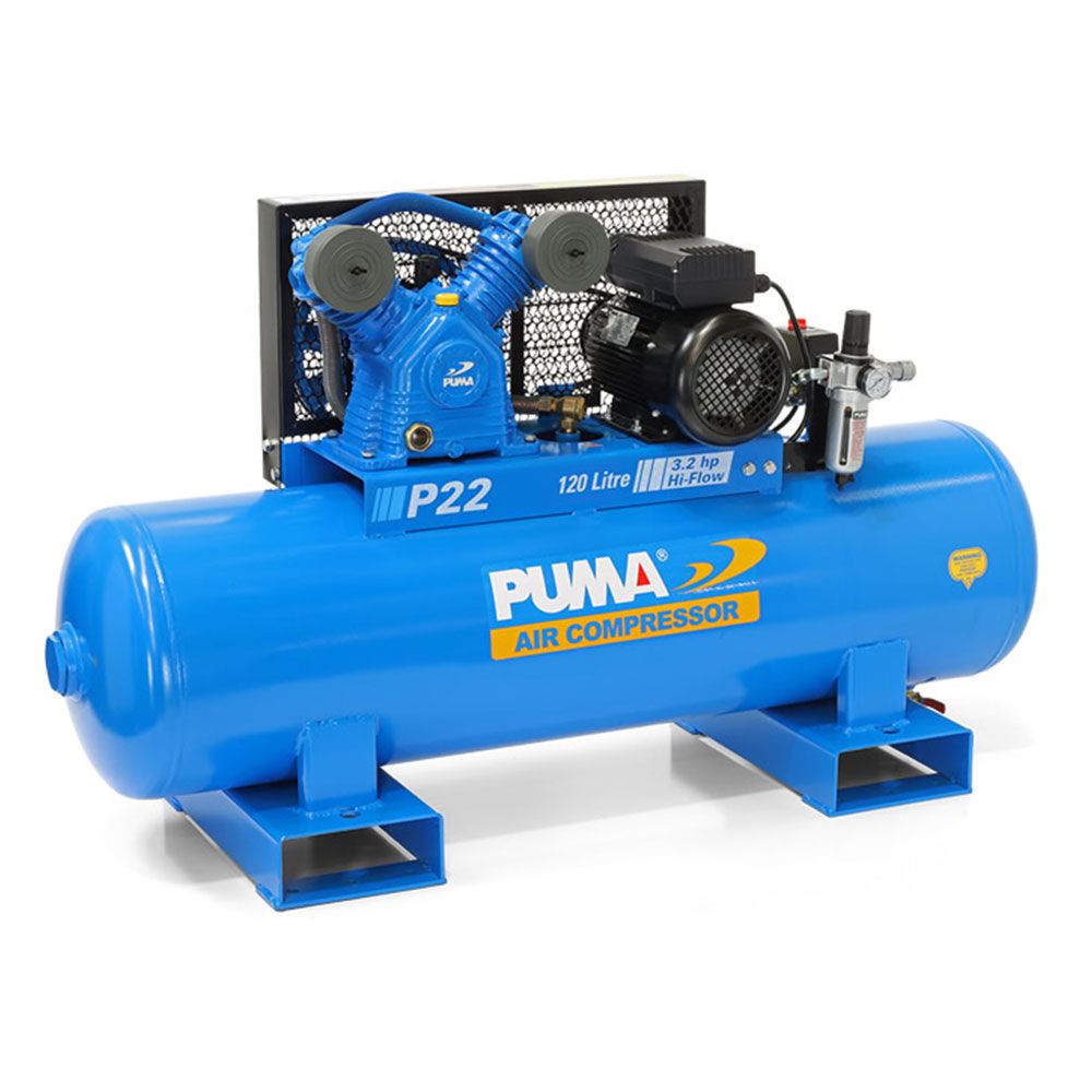 PUMA Air Compressor PU P22-120L 240V 240V 3.2HP 1080RPM 350L/min ...