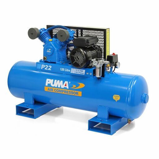 PUMA Air Compressor PU P22-120L 240V 240V 3.2HP 1080RPM 350L/min ...