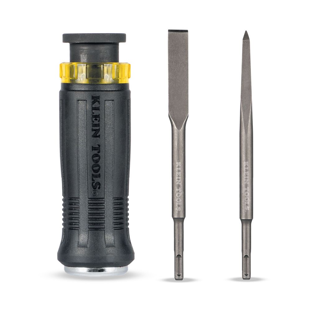Klein A-32753SD 3pce SDS Chisel Bit Set with Handle