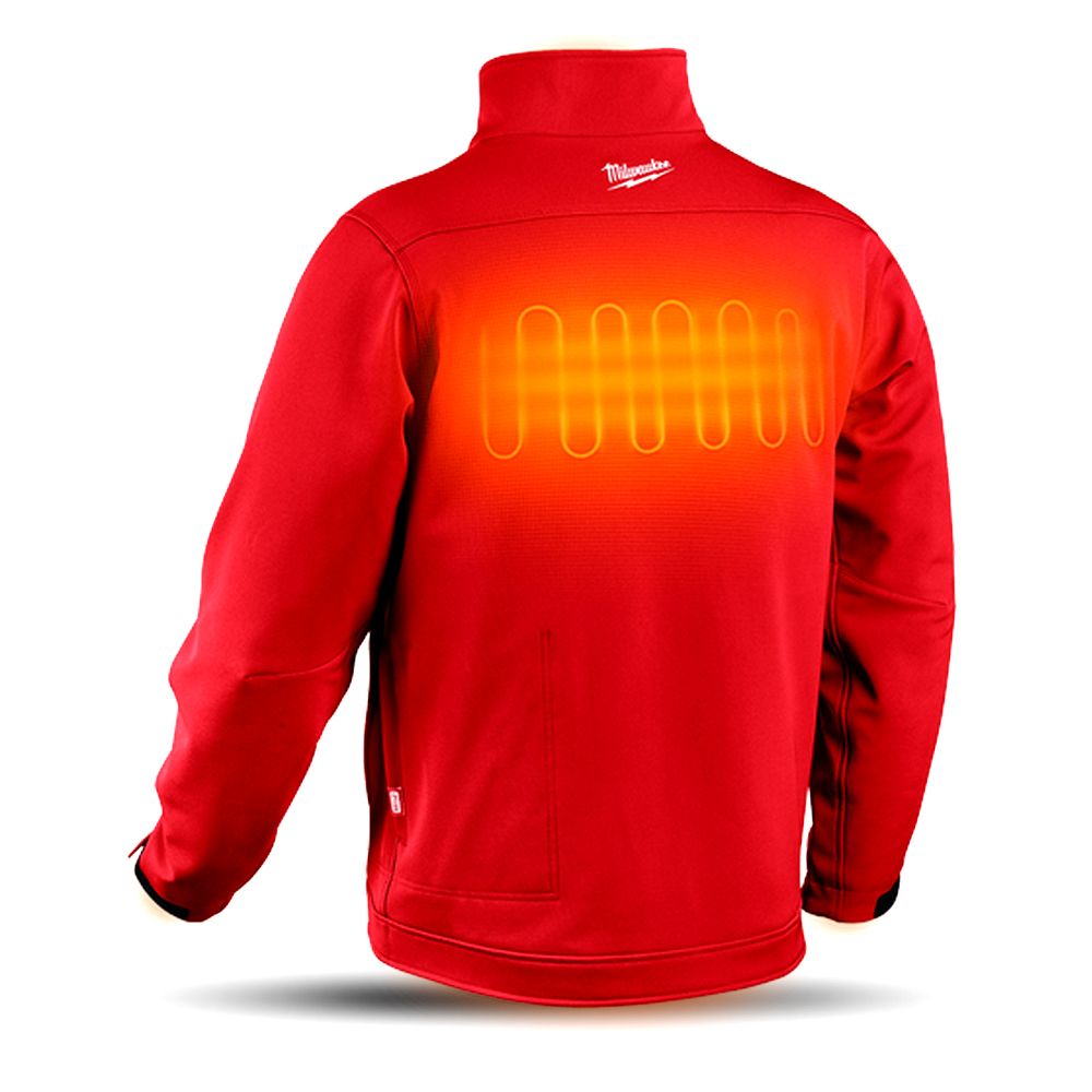 Milwaukee M12HJREDX0 12V Li-ion Cordless TOUGHSHELL™ Red Heated Jacket ...
