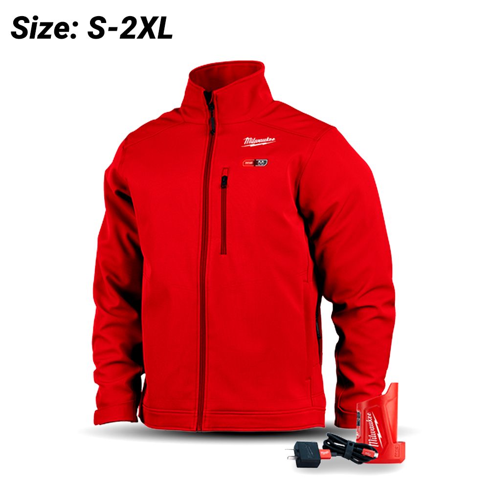 Milwaukee M12HJREDX0 12V Li-ion Cordless TOUGHSHELL™ Red Heated Jacket ...