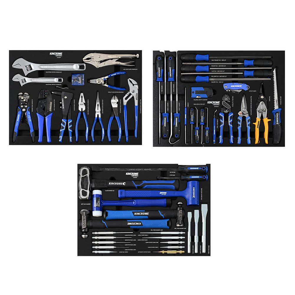Kincrome P1826 595pce 17 Drawer 42" Contour Workshop Tool Kit - Blue