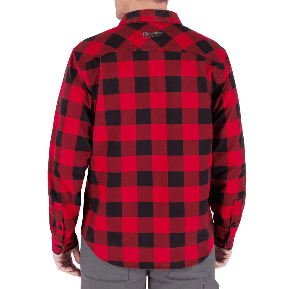 Milwaukee M551R GRIDIRON Flannel Shirt Red - S - 3XL