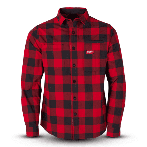 Milwaukee M551R GRIDIRON Flannel Shirt Red - S - 3XL