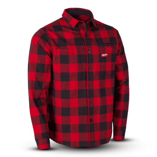 Milwaukee M551R GRIDIRON Flannel Shirt Red - S - 3XL
