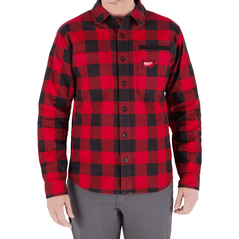 Milwaukee M551R GRIDIRON Flannel Shirt Red - S - 3XL