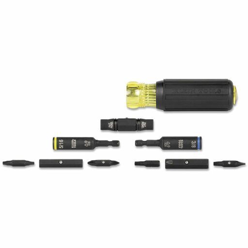 Klein A-32500HD 11-in-1 Impact Rated Multi-Bit Screwdriver & Nut Driver