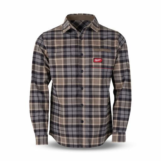 Milwaukee M551G GRIDIRON Flannel Shirt Grey - S - 3XL