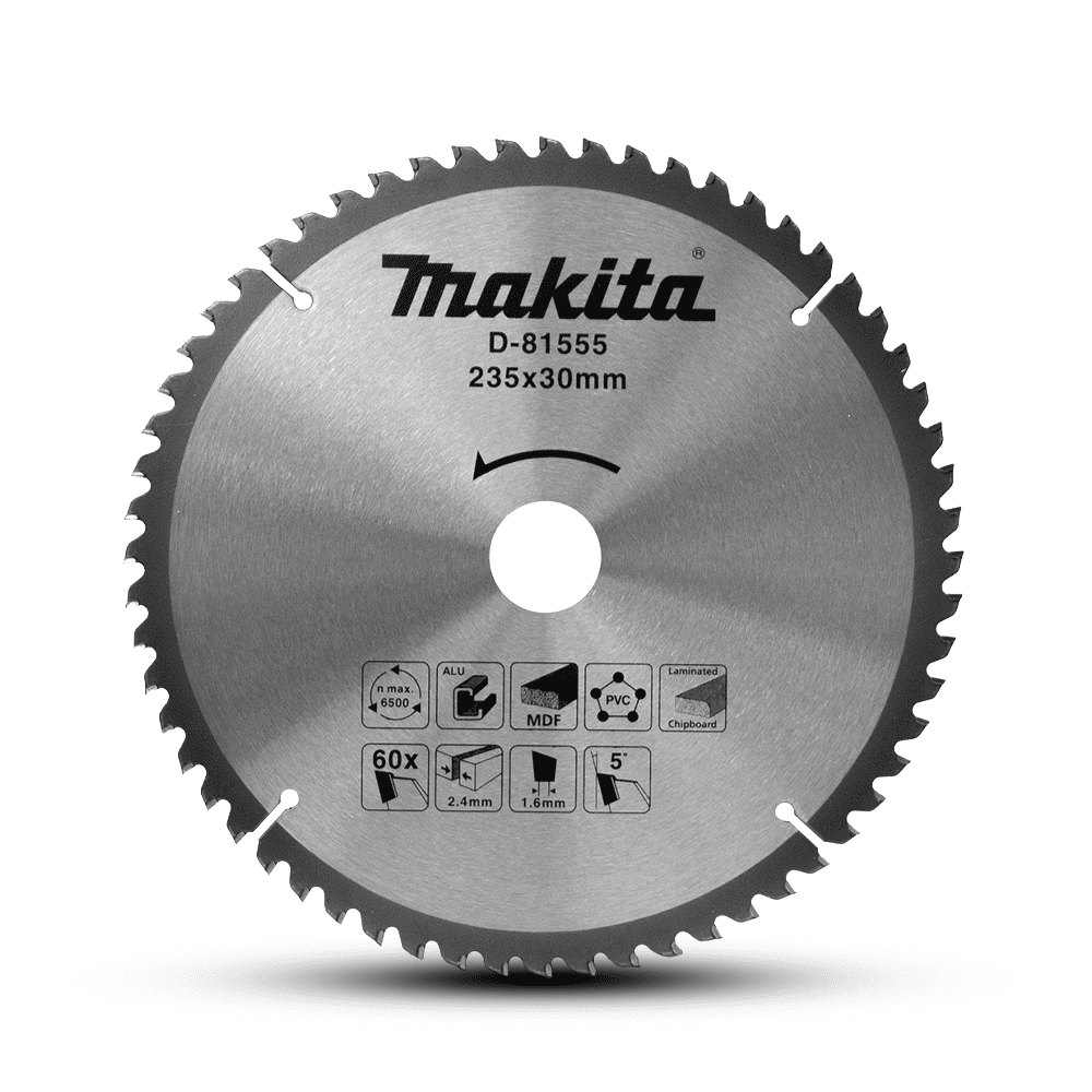 Makita D-81555 235mm x 30mm x 60T MULTI CUT TCT Saw Blade