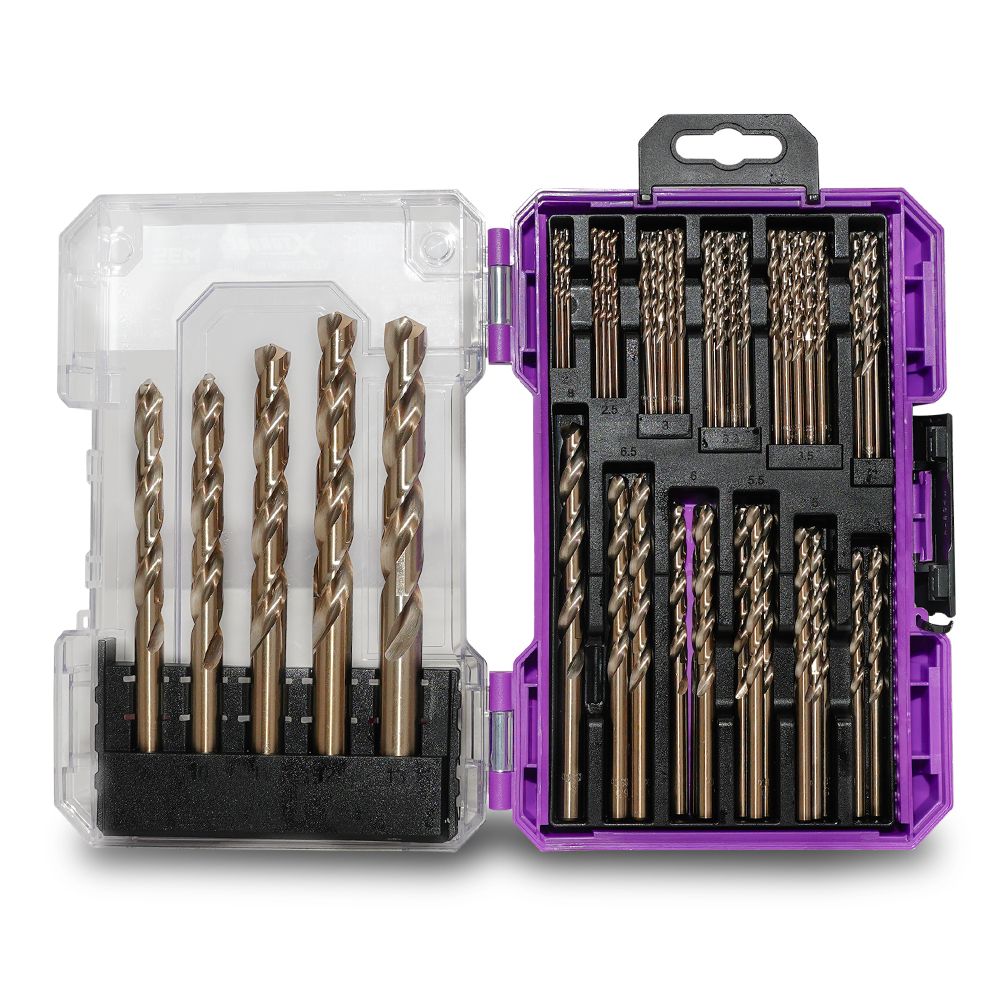 Xtorque XT90M35 90pce M35 HSS Cobalt Drill Bit Set