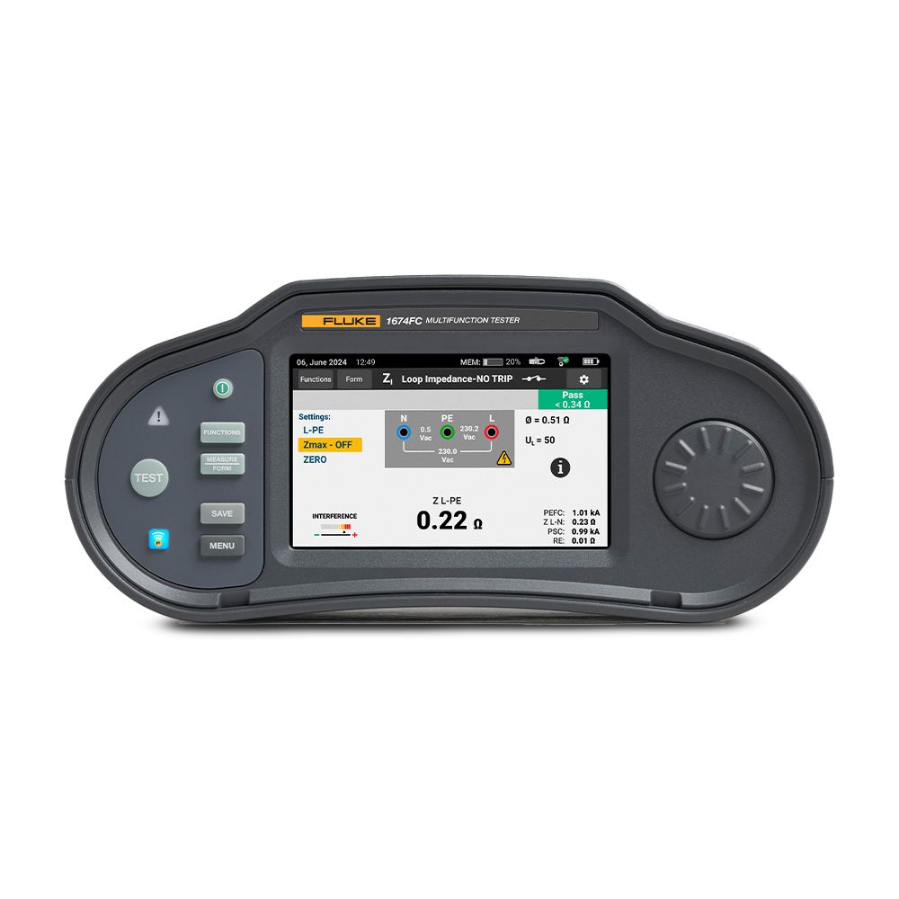 Fluke FLK-1674 FC AUS (5580909) Installation Multifunction Tester with ...