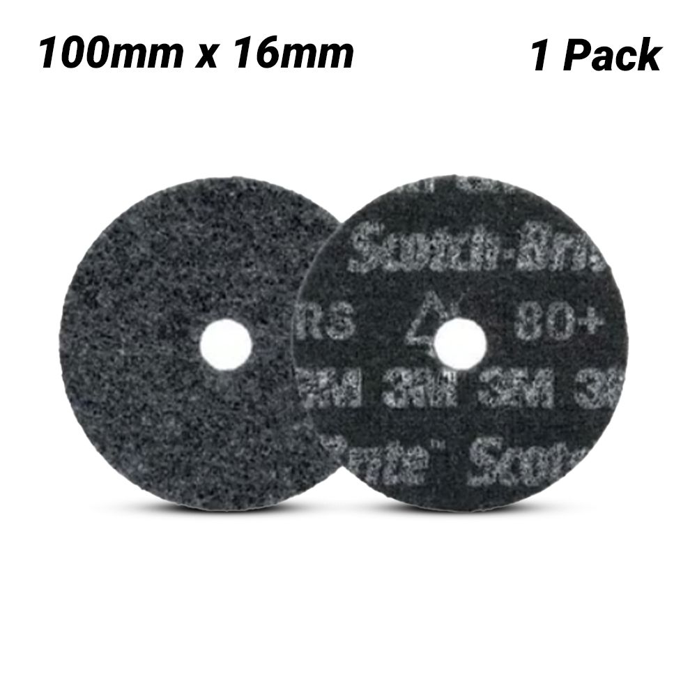 3M 7100358861 100mm x 16mm Scotch-Brite Extra Coarse 80 Grit Heavy Duty ...