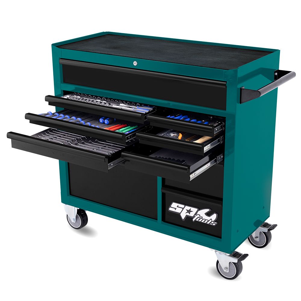 SP Tools SP50637TX 342pce Metric/SAE Custom Series Tool Kit with 11 ...