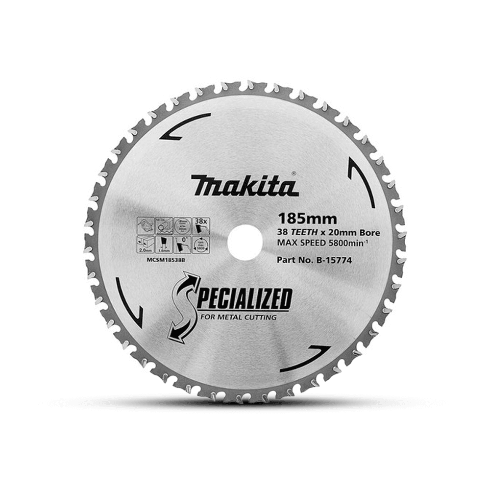 Makita B-15774 185mm x 20mm TCT 38T Metal Cutting Saw Blade