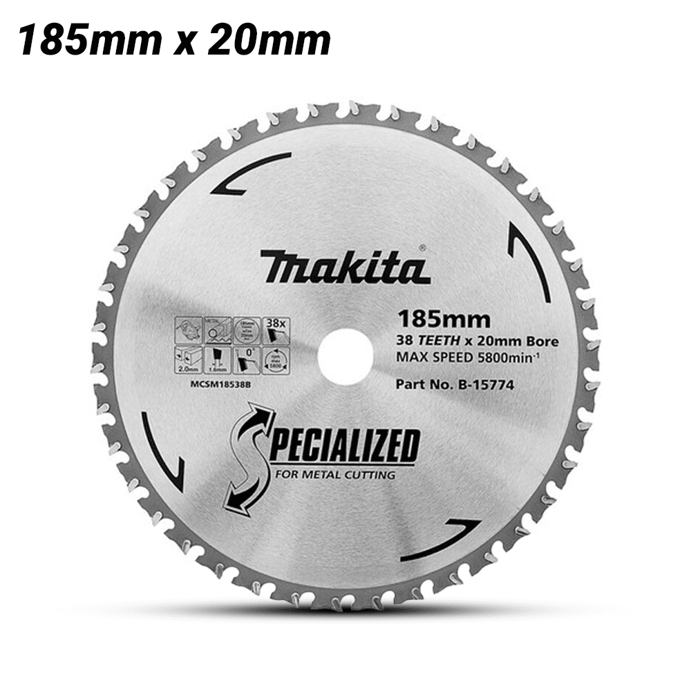 Makita B-15774 185mm x 20mm TCT 38T Metal Cutting Saw Blade