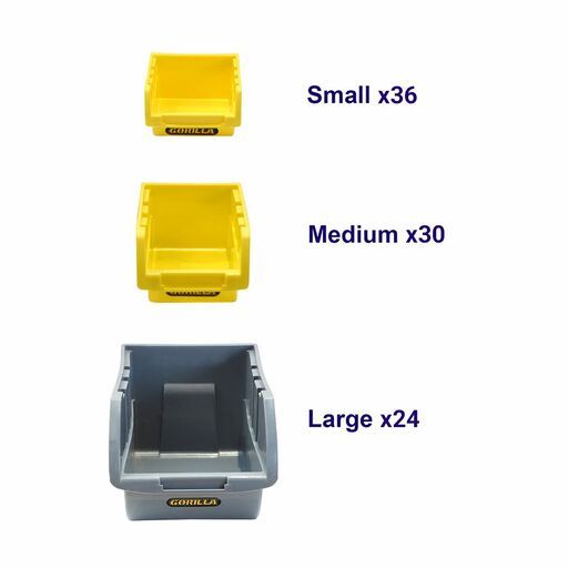 Gorilla GSR-DBL-SET Double Sided Storage Rack with Bins
