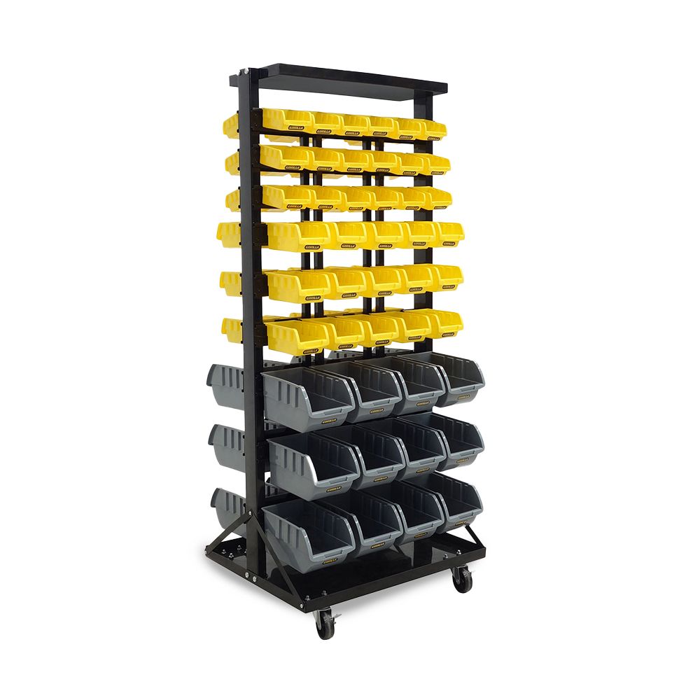 Gorilla GSR-DBL-SET Double Sided Storage Rack with Bins