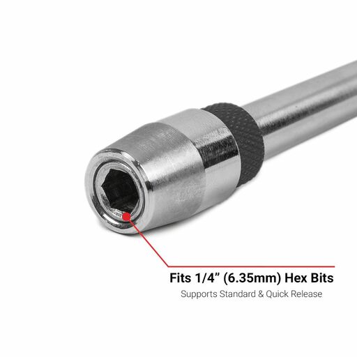 Xtorque XQEBHS 5-Pack Quick Release Extension Bit Holder Set