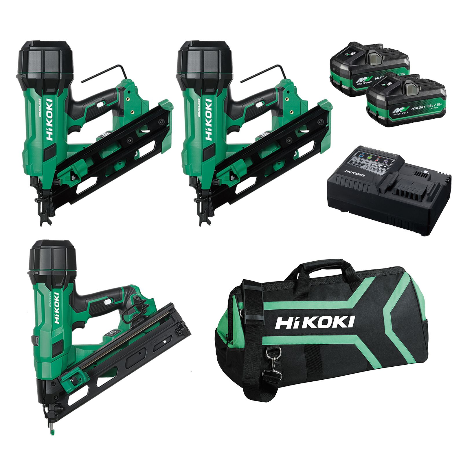 HiKOKI FRAMERX2DAPACKPMZ (AU40100075) 18V-36V 5.0Ah-2.5Ah Li-ion ...
