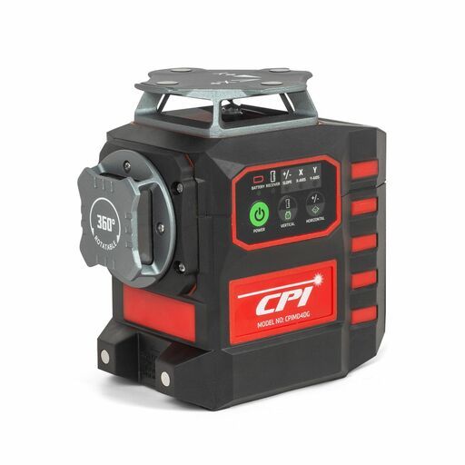 CPI CPIMD4DG Lithium Powered Auto Leveling Multi-Direction 4D Motorised Green Beam Laser Level