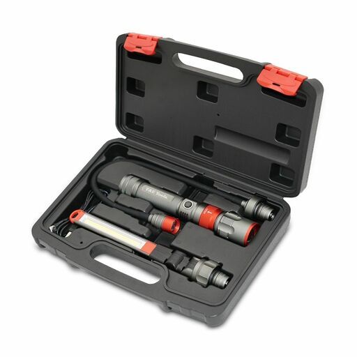 T&E Tools L2000 4pce Changeable Multi-Function LED Work Light Set